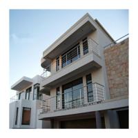 China Madagascar style curved metal rod fence aluminum balcony railings for sale