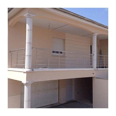 China Mali style aluminum rod fence cost toughened glass balcony railings for sale