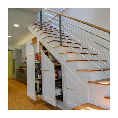 China Zambia popular exterior rod balustrade pressure treated stair railing for sale