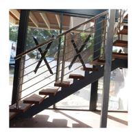 China Niger design perspex rod balustrade aluminum railing for stairs for sale