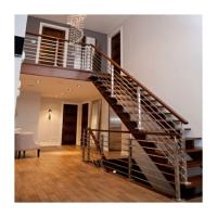 China Madagascar popular safety rod balustrade modern stainless steel staircase rod railing for sale