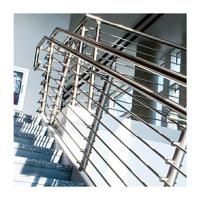 China Samoa popular black aluminum decorative rod fencing stainless steel stair rod railing for sale