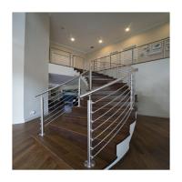 China French Polynesia design stainless steel rod fence fittings outdoor stairs and rod railings for sale