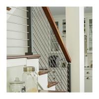 China Paraguay popular black metal decorative rod fence contemporary stair rod railing for sale