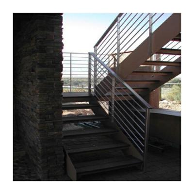 China Suriname design metal rod fence panels 6ft high horizontal stair rod railing for sale