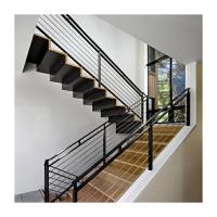 China Suriname design metal rod fence panels 6ft high horizontal stair rod railing for sale