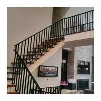 China Venezuela popular aluminum rod fence installation spiral staircase rod railing for sale