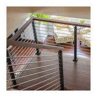 China Barbados popular curved metal rod fence panels stair rod railing systems for sale