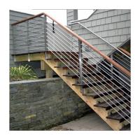 China Barbados popular curved metal rod fence panels stair rod railing systems for sale