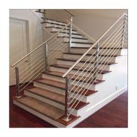China Panama design steel picket rod fence panels custom stair rod railing for sale