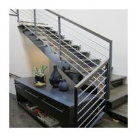 China Belize design steel picket rod fence prices modern stair rod railing for sale