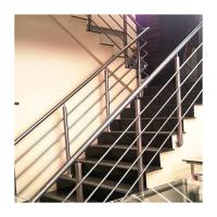 China Bahamas design metal rod fence cost per foot front stair rod railing for sale