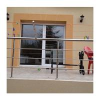 China Rwanda style cast aluminum rod fence stair and balcony railings for sale