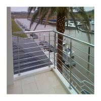 China Uganda style metal rod fence company tinted glass balcony railings for sale