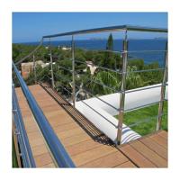 China Kiribati style brown vinyl rod fence roof fall protection railing for sale