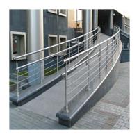 China Paraguay style black vinyl rod fence porch outdoor metal stair railing for sale