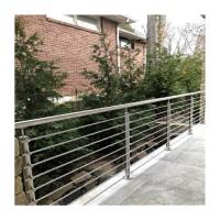 China Puerto Rico style metal yard rod fence modern horizontal deck railing for sale