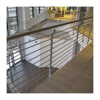 China Trinidad and Tobago style steel bar rod fence wood decks with metal railings for sale