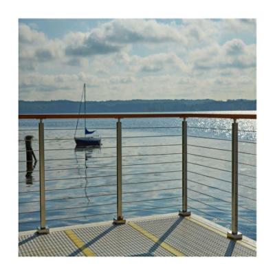 China America style stainless steel rod railing round balusters for deck railing for sale