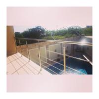China Kazakhstan style rod iron fencing wholesale aluminum horizontal deck railing for sale