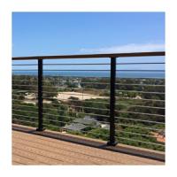 China Singapore style black rod iron railing different styles of deck railings for sale