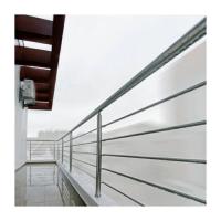 China Qatar style 6 foot rod iron fence face mount aluminum deck balusters for sale