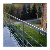 China Faroe Islands style metal rod fencing diy deck railing with metal balusters for sale