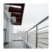 China Netherlands style metal fence rods deck railing with horizontal balusters for sale