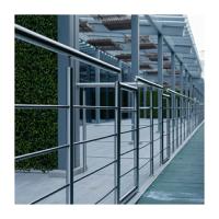 China Netherlands style metal fence rods deck railing with horizontal balusters for sale