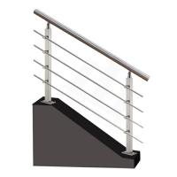 China Rod iron fence cost black fence modern railing for sale