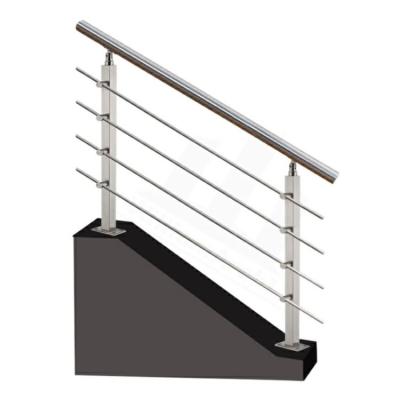 China Rod iron fence cost black fence modern railing for sale