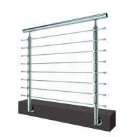 China Stainless steel rod aluminum fence railing design for sale