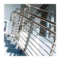 China House Rod Stair Railing Flooring Mounted With Steel Rod Fence Panels for sale