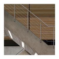 China House Rod Stair Railing Flooring Mounted With Steel Rod Fence Panels for sale