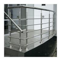 China Balcony Rod Stair Railing Flooring Mounted 5 Foot Metal Rod Fence for sale