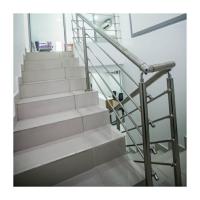 China Inside House Rod Stair Railing With Prefabricated Metal Rod Fence Panels for sale