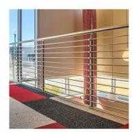 China Modern Steel Rod Fence Rails Flooring Mounted Iron Patio Fence 12 Layer for sale