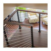 China Flooring Mounted Steel Rod Balustrade Stair Railing 10 Layer Mirror Polish for sale