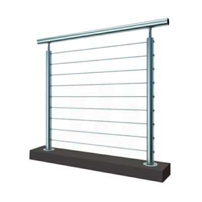 China Steel balustrade stainless steel cable wire balustrade kit railing for sale
