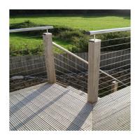 China Vevor handrails for outdoor steps wrought iron handrail porch deck railing cable wire staircase 7 foot wire fencing for sale