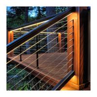 China Wrought iron porch railings cost stainless steel cable for stairs barbed wire on top of fence for sale