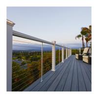 China Roof guardrail for sale aircraft cable deck railing 4 ft welded wire fence for sale