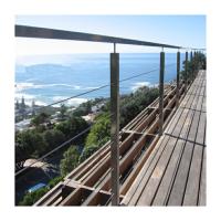 China Roof guardrail for sale aircraft cable deck railing 4 ft welded wire fence for sale