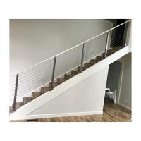 China Staircase cable tie railing 8 gauge welded wire fence for sale