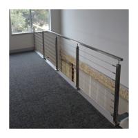 China Patio door barrier railing horizontal wire railing livewire fencing for sale