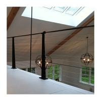 China Small patio fence black wire railing plastic covered wire fencing for sale