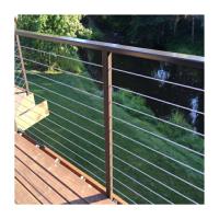 China Aruba stainless wire balustrade kits barbed wire fencing cost per acre for sale