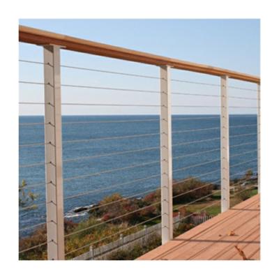 China Roofing rails stainless cable railing cost 4x4 woven wire fence for sale