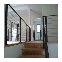 China Patio with glass railing cattle wire deck railing woven wire deer fence for sale