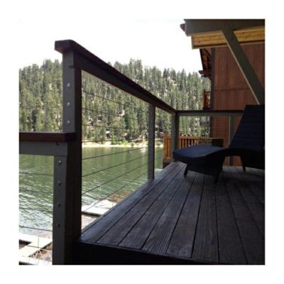 China Balcony fence panels wire rope railing woven wire fence cost per foot for sale